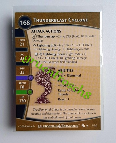 THUNDERBLAST CYCLONE 09 U AGAINST THE GIANTS 2008 D&D MINIS RPG STATS ...