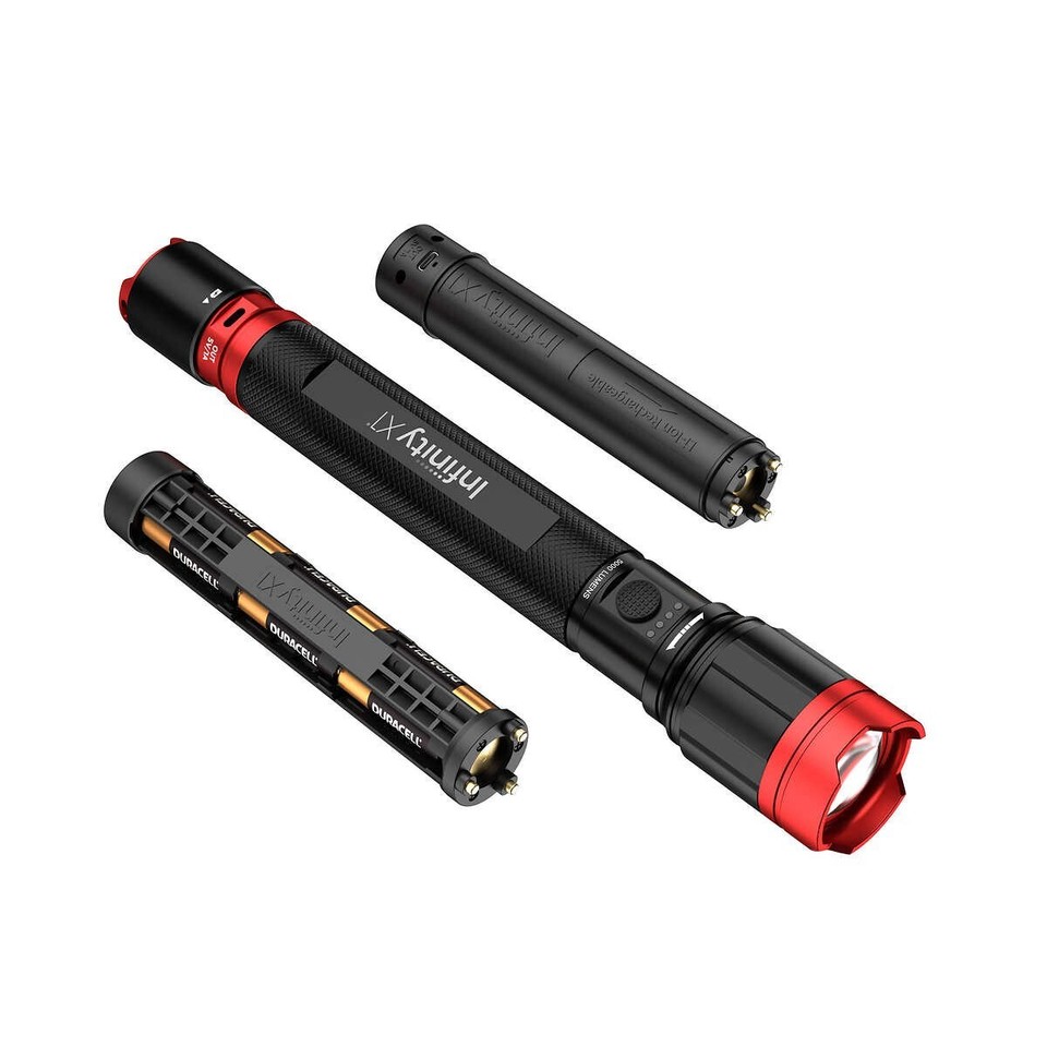 Infinity X1 5000 Lumens Flashlight Rechargeable Dual Power Twist Focus 3 Modes | eBay