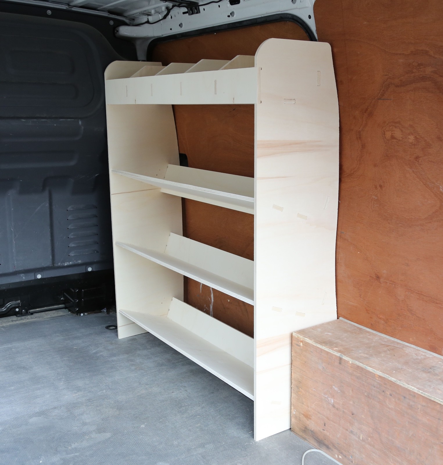 Mercedes Vito LWB Toolbox Van Racking Shelving Organiser OS Front | eBay