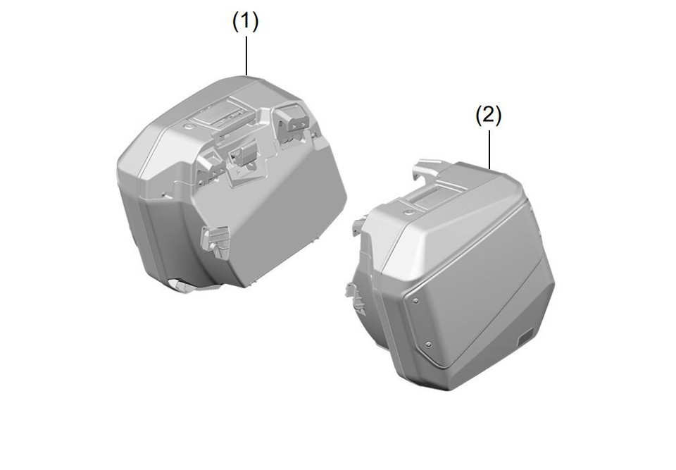 2025 Genuine Honda NT1100 Side Panniers / Mount Kit / Key Cylinder ...