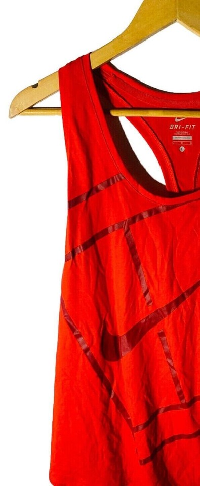 Nike Women's Baseline Tennis Tank Top, Red, Large | eBay
