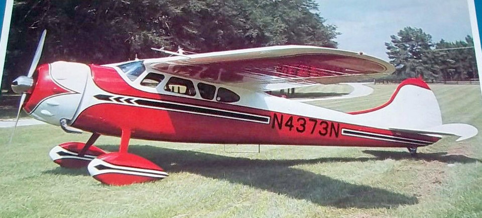 Berkeley CESSNA 195 PLAN + PARTS PATTERNS to Build a 36" UC Scale Model ...