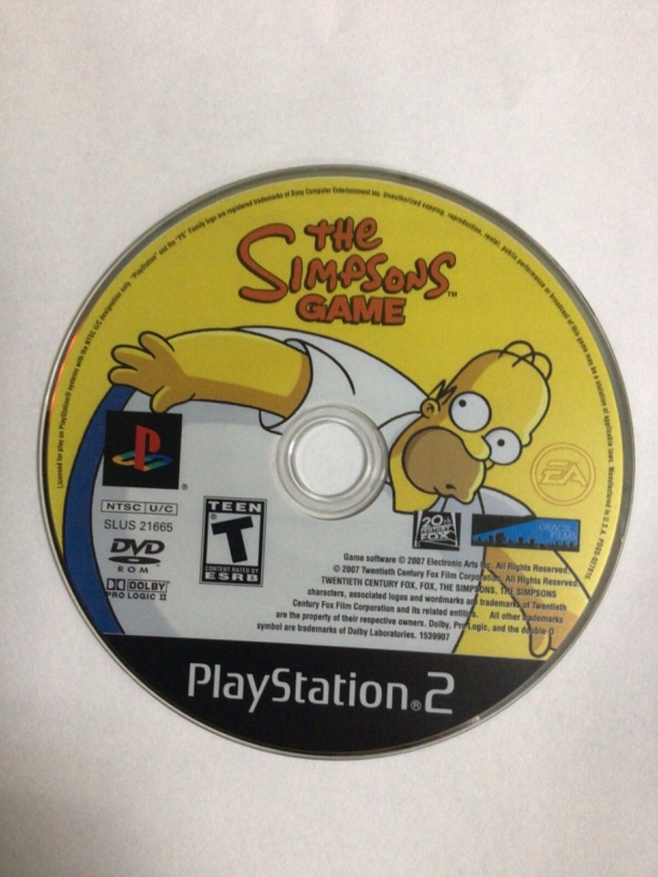 The Simpsons games (Playstation 2) PS2 Tested | eBay