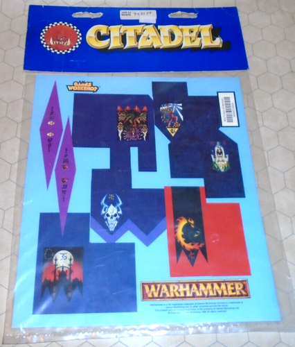 Citadel Multi Dark Elf Banners Warhammer Games Workshop 1998 Stickers ...