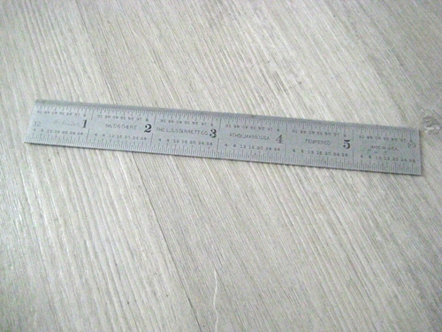 Starrett No. C604RE Tempered Steel Rule Ruler 6" Vintage Made In USA | eBay