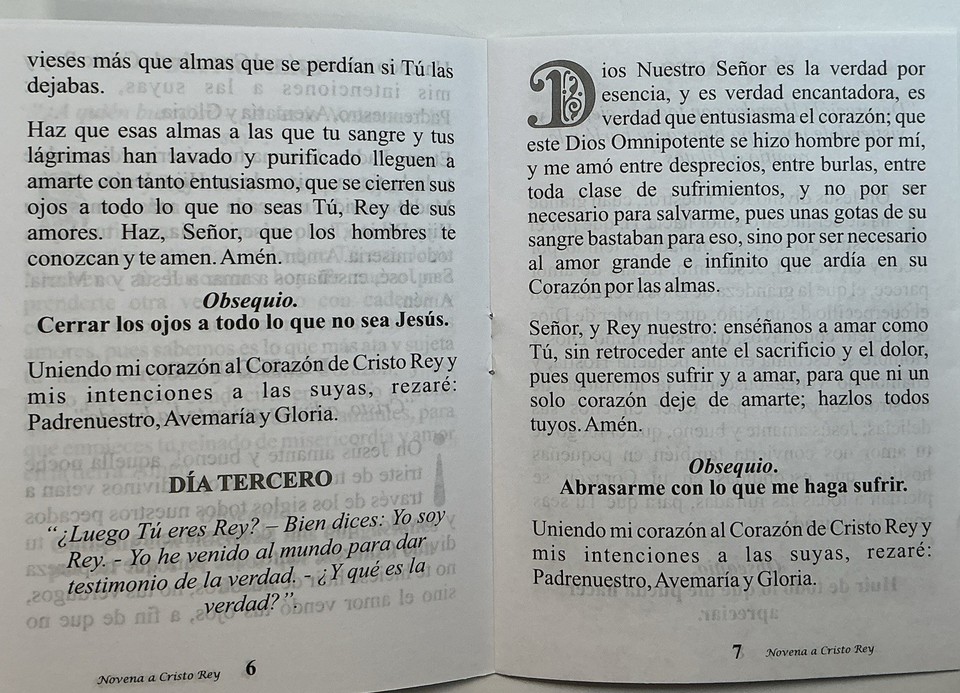 NOVENA EN HONOR A CRISTO REY, CORONILLA, FAVORS, PROTECTION PRAYERS ...