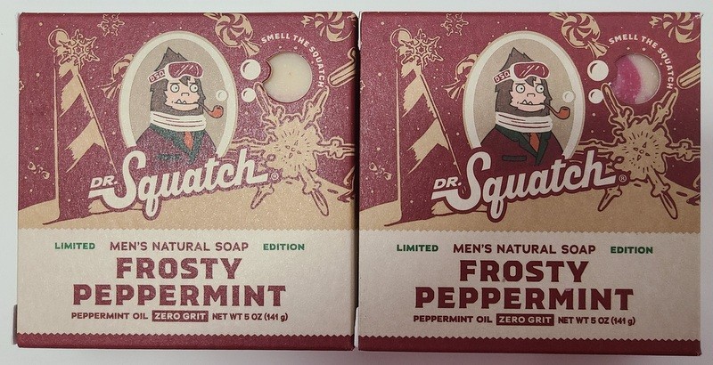 Dr. Squatch Limited Edition Frosty Peppermint Bars Men's Natural Soap ...