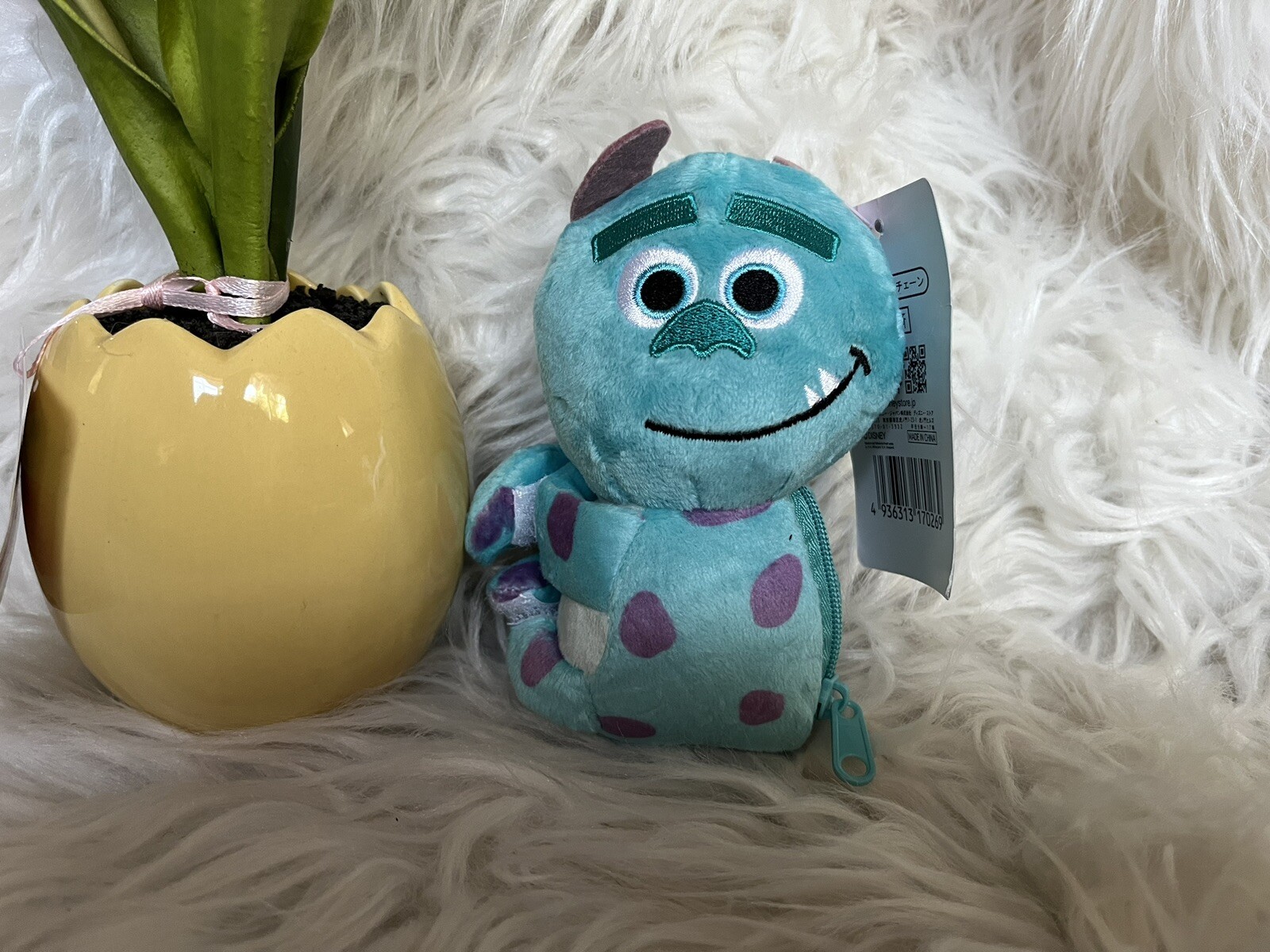 Disney Genuine Kawaii Sully Backpack Hugger Coin Purse Plush pendant ...