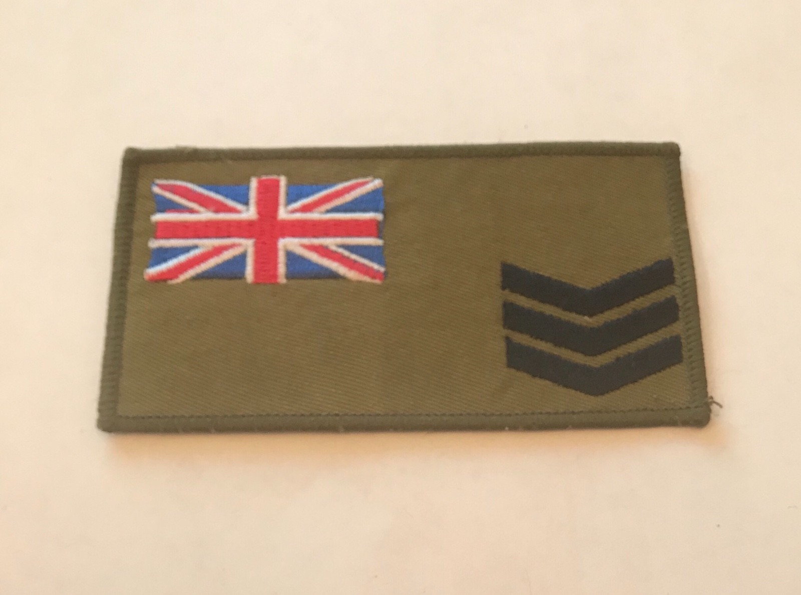Sergeant Rank Sgt 3 Bar, Zap Number & Blood Group Badge, Patch, Army ...