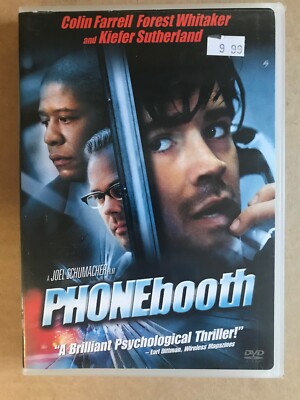 Phonebooth DVD Forest Whitaker MOVIE Colin Farrell Kiefer Sutherland ...