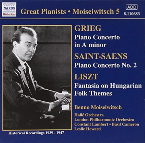 Great Pianists - Moiseiwitsch - Grieg, et al von Moiseiwitsch/Lpo ...