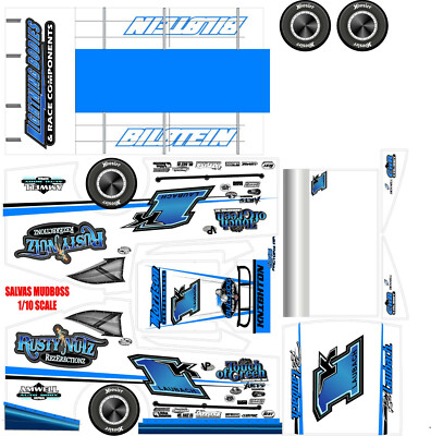 SALVAS MUDBOSS TRAXXAS SLASH RICK LAUHBACK 2018 THEME WRAP KIT | eBay