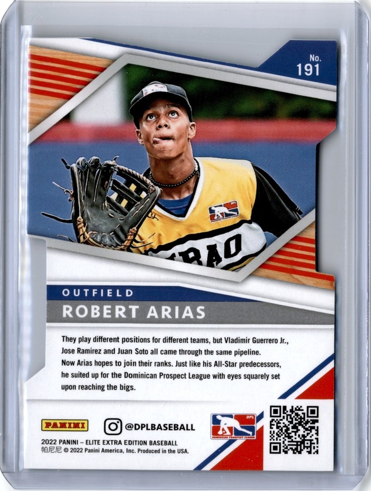 2022 Elite Extra Edition Aspirations Blue Robert Arias 77/83 (B24) DPL ...