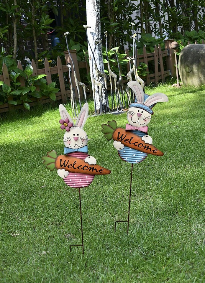 Easter Yard Sign Outdoor Decoration Spring Lawn Patio Easter Home ...