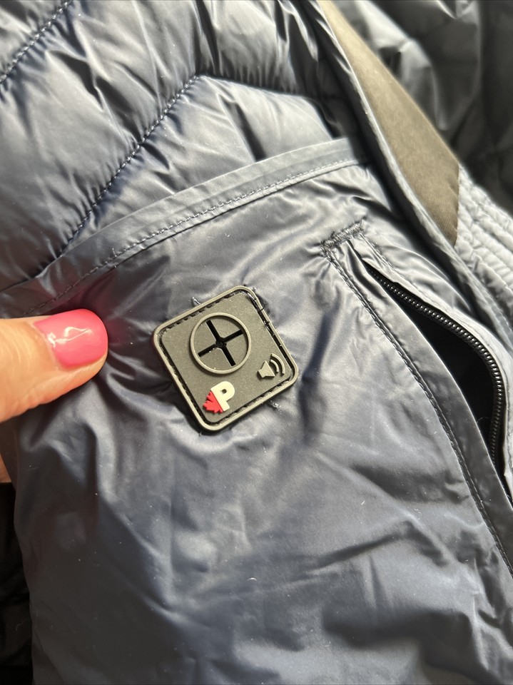 Pajar Canada M Puffer Jacket Thinsulate Convertible Vest 3M Navy Blue ...