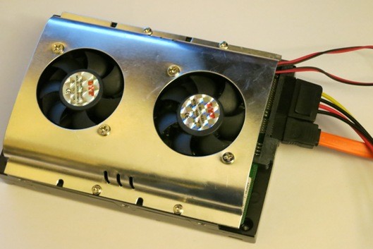 3.5" Desktop Hard Disk Drive HDD Cooler Twin Fan PC SATA IDE Cooling ...
