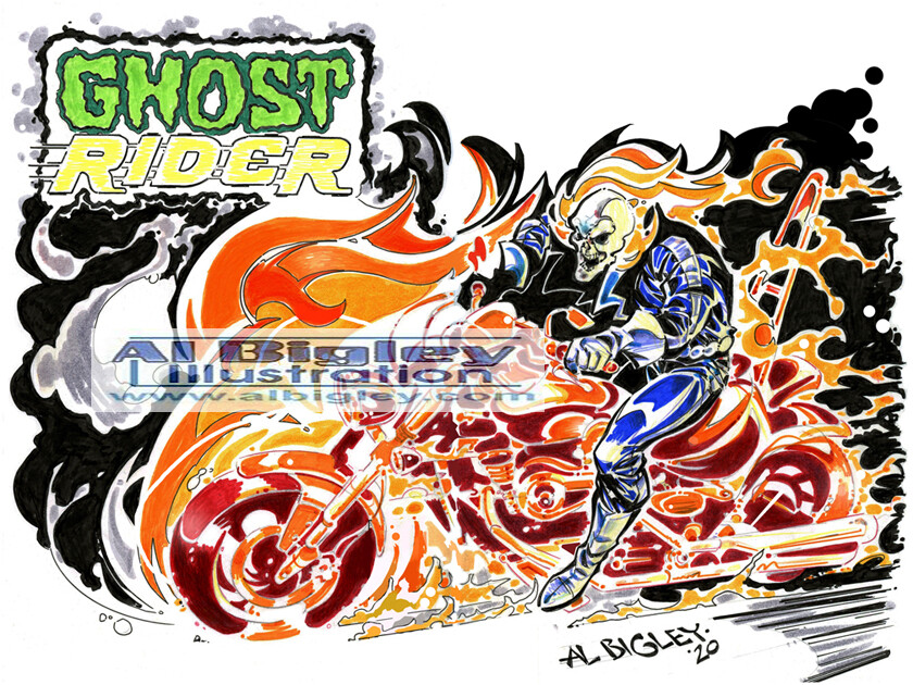 Coloring Ghost Rider Road To #100 #13 Ghost Rider (Johnny Blaze)