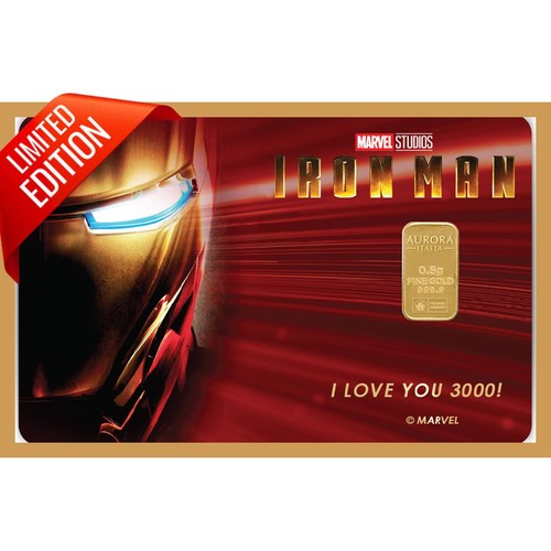 Ironman Limited Edition Gold Bar 0.5gram 999.9 24K Freeship | eBay