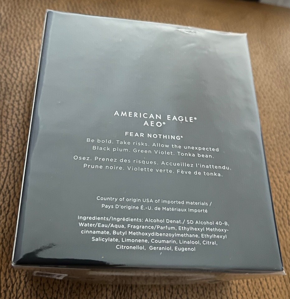 American Eagle AEO Fear Nothing BOLD Cologne fragrance EDC 50ml New | eBay