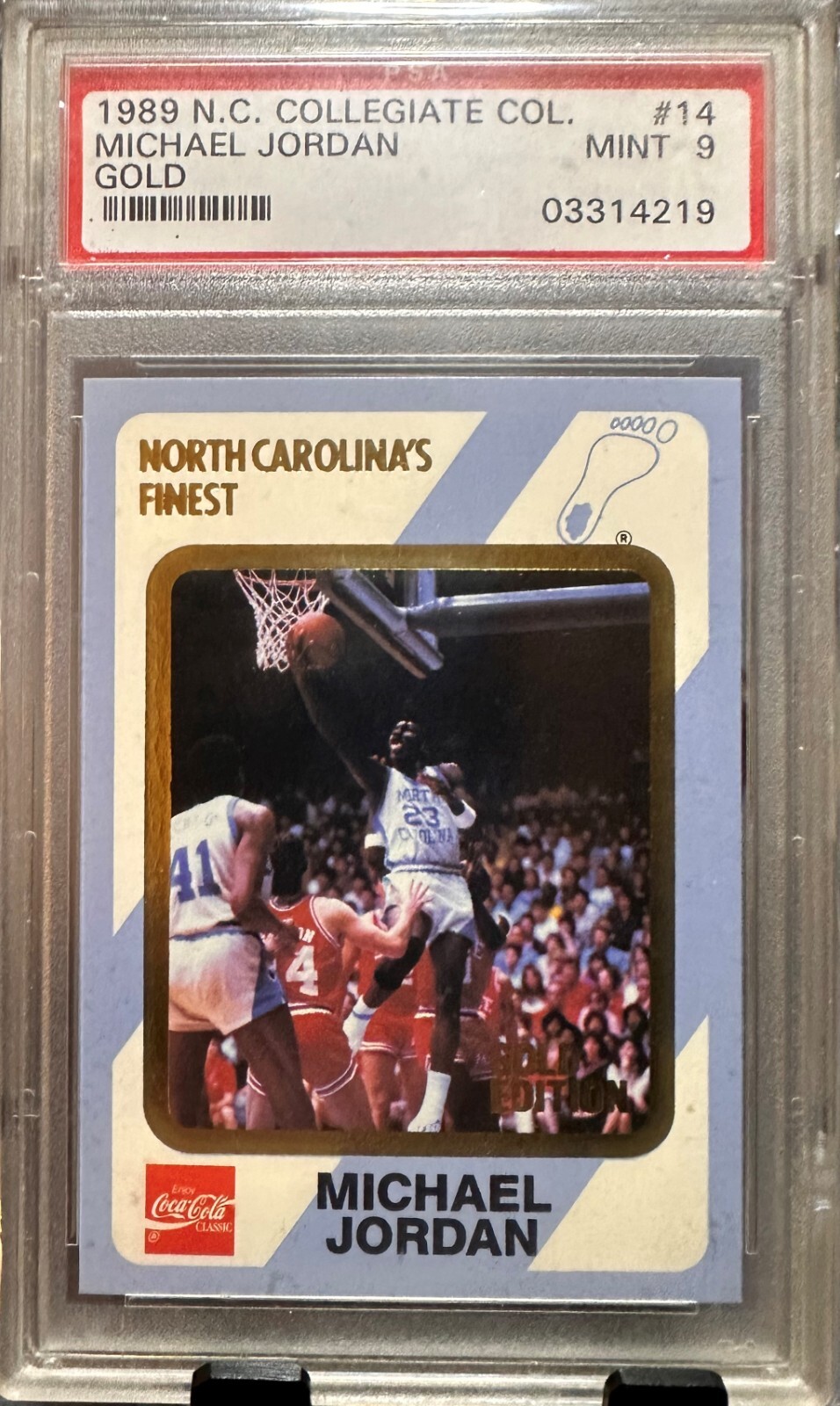 1989 NC Collegiate Collection Michael Jordan #14 Gold | eBay