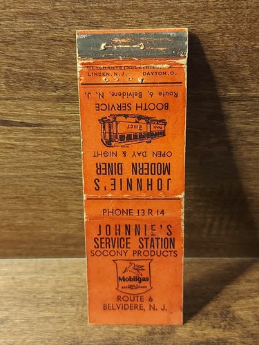 Vtg. Johnnie's Service Station Socony Products, Belvidere, N.J ...