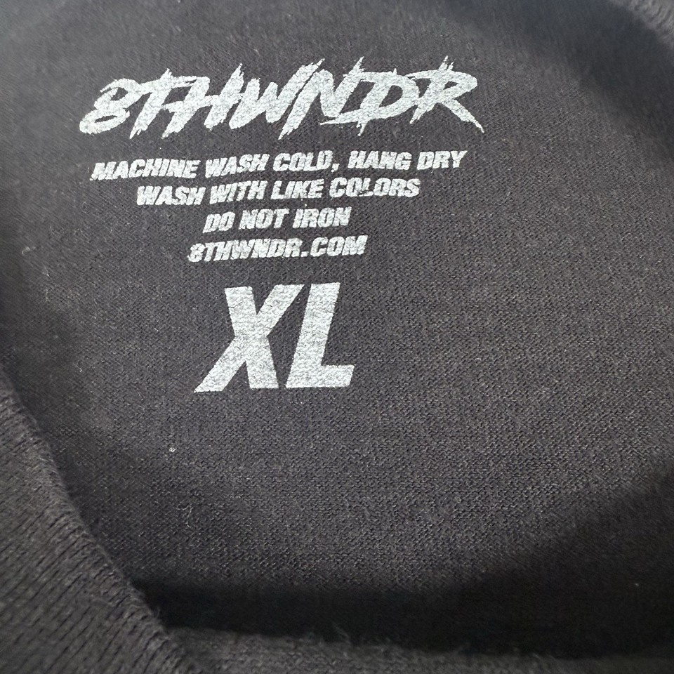 8THWNDR Neon Green Graphic T-Shirt XL – Y2K Angel Wing Gothic ...