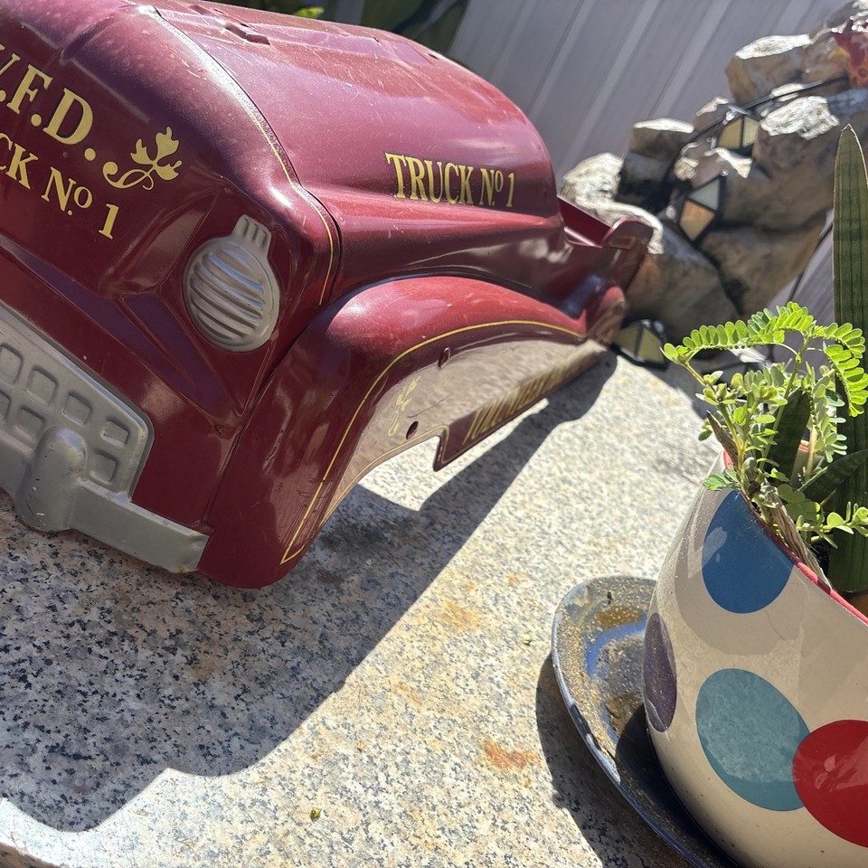 Gear Box Fire Truck Pedal Car Steel Body | eBay