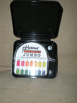 Ph test paper Phydrion Insta-chek 0-13 Jumbo | eBay