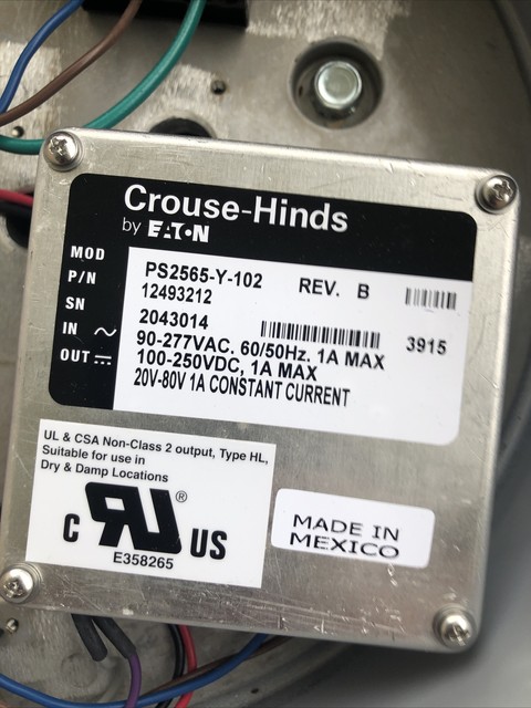 Crouse-Hinds Champ VMVL LED Fixture - VMVL-7-2HA-UNV1 for sale online ...