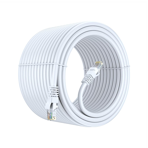 Cat6 Ethernet Cable - 200 Ft, 100% Pure Copper, UTP (White) | eBay