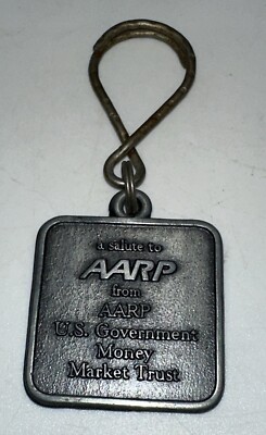 Vintage Collectible Key Chain Pewter 1" AARP 25th Anniversary 1958-1983 ...