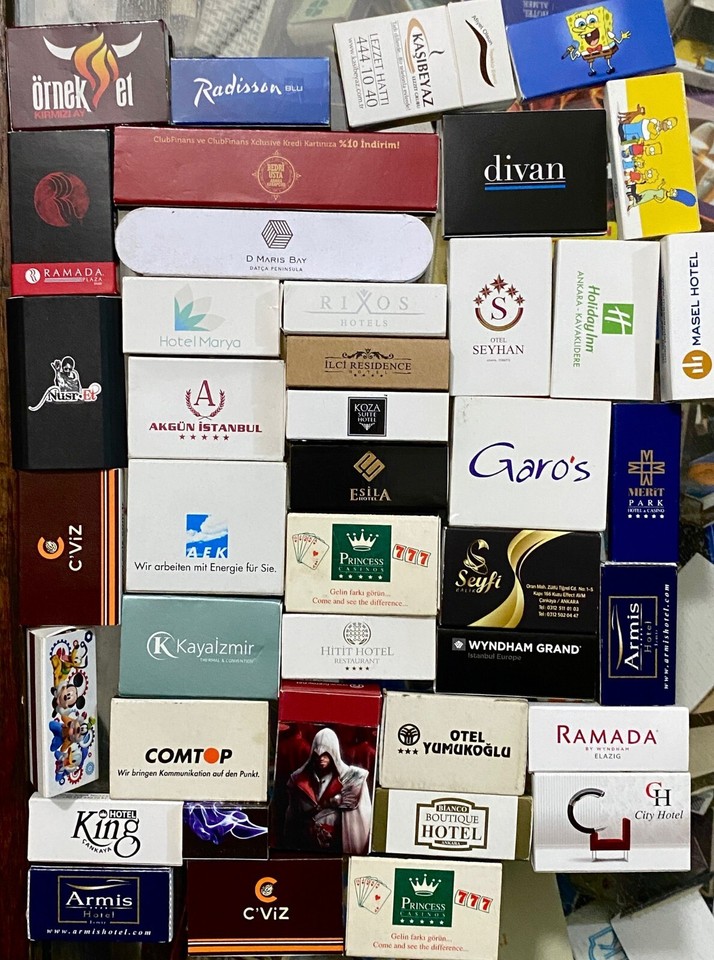 Vintage Hotel-Restaurant-40 lot Matchbox Matches collectible Unused | eBay