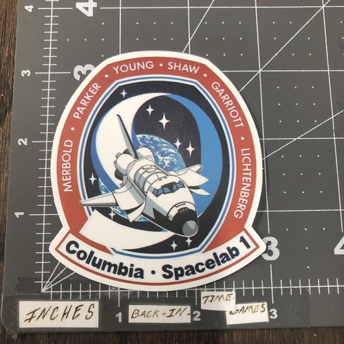 NASA Space Mission STS-9 Sticker For Skateboard Bottle Guitar Phone Ect ...