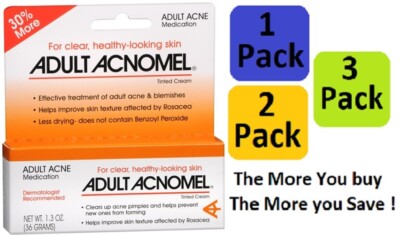 Adult Acnomel Tinted Cream Acne Medication 1.30 Oz 36 G | eBay