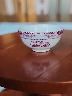 Dollhouse Miniature Stokesay Ware Canton Footed Bowl Red Willow -Karen ...