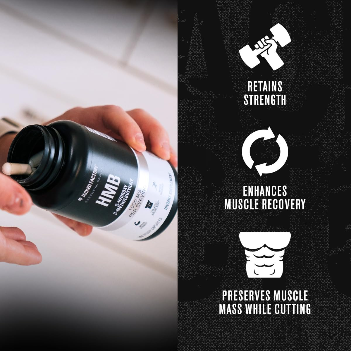 Essentials HMB Capsules - HMB Supplements for Lean Muscle Growth ...