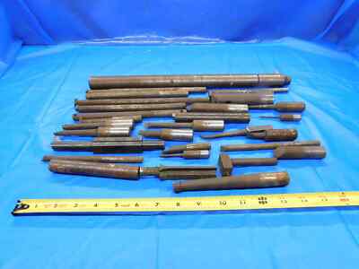 30pc LATHE TOOLING LOT BORING BARS & TOOL BIT HOLDERS SOME CARBIDE ...
