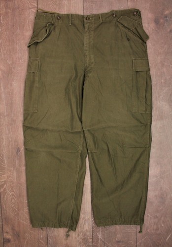 Vtg Men's 50s Korean War US Army M-51 Cargo Field Pants Sz XL Reg 1950s ...
