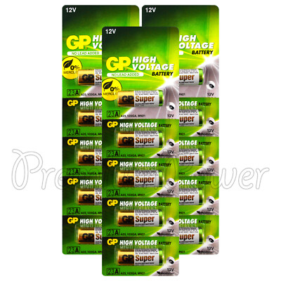 15 x GP 23A Alkaline Super batteries 12V MN21 A23 E23A 3LR50 V23GA VR22 ...