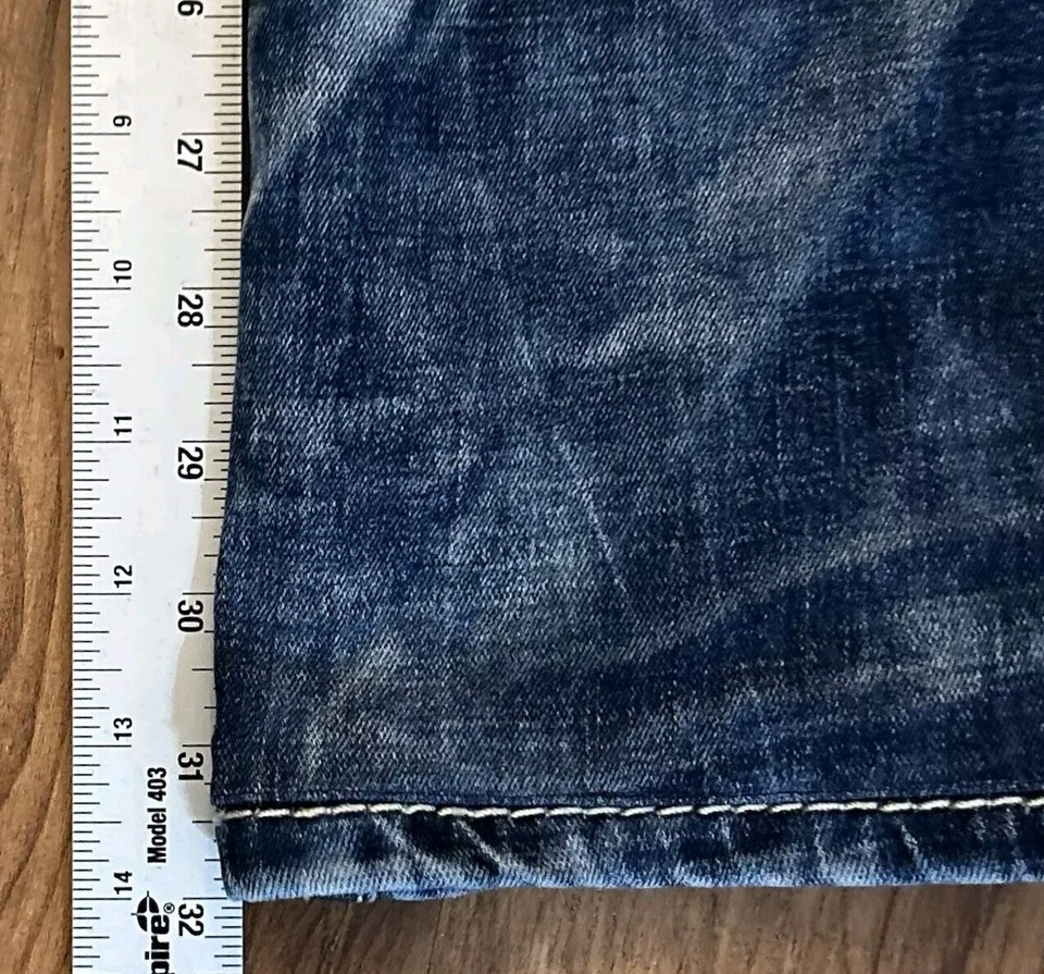 Affliction Jeans Ace Patches Thick Stitching Men's 40x32 Double Knees ...