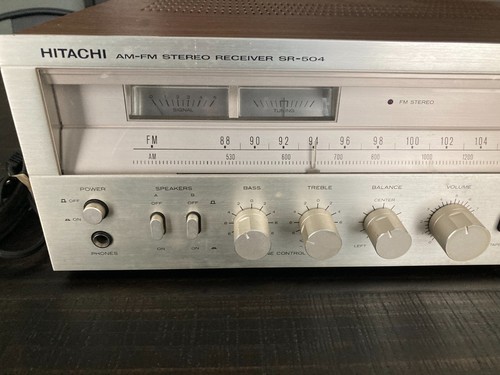 Vintage Hitachi SR-504 AM/FM Stereo Receiver (1978-80) Made in Japan | eBay