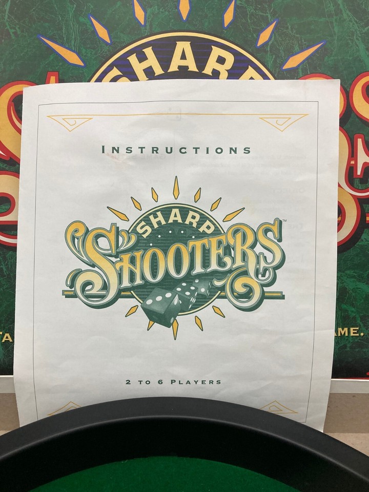 Sharp Shooters Casino Dice Family Game from Milton Bradley (1994) 100% ...