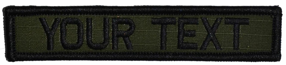 1x5 Custom Military / Police Name Tape / Text Patch | eBay