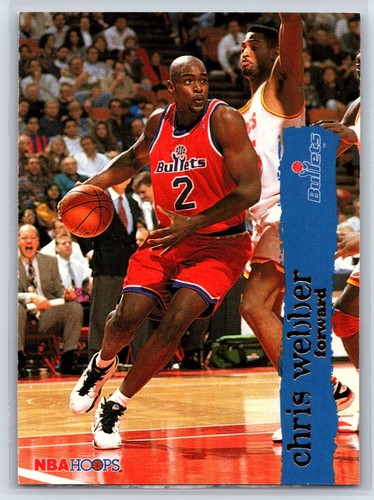 1995-96 NBA Hoops Chris Webber Washington Bullets #170 | eBay