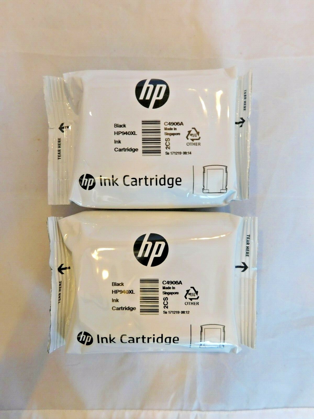 Pair 2 #940XL C4906A Black Ink Cartridge for HP Officejet Pro 8500 ...