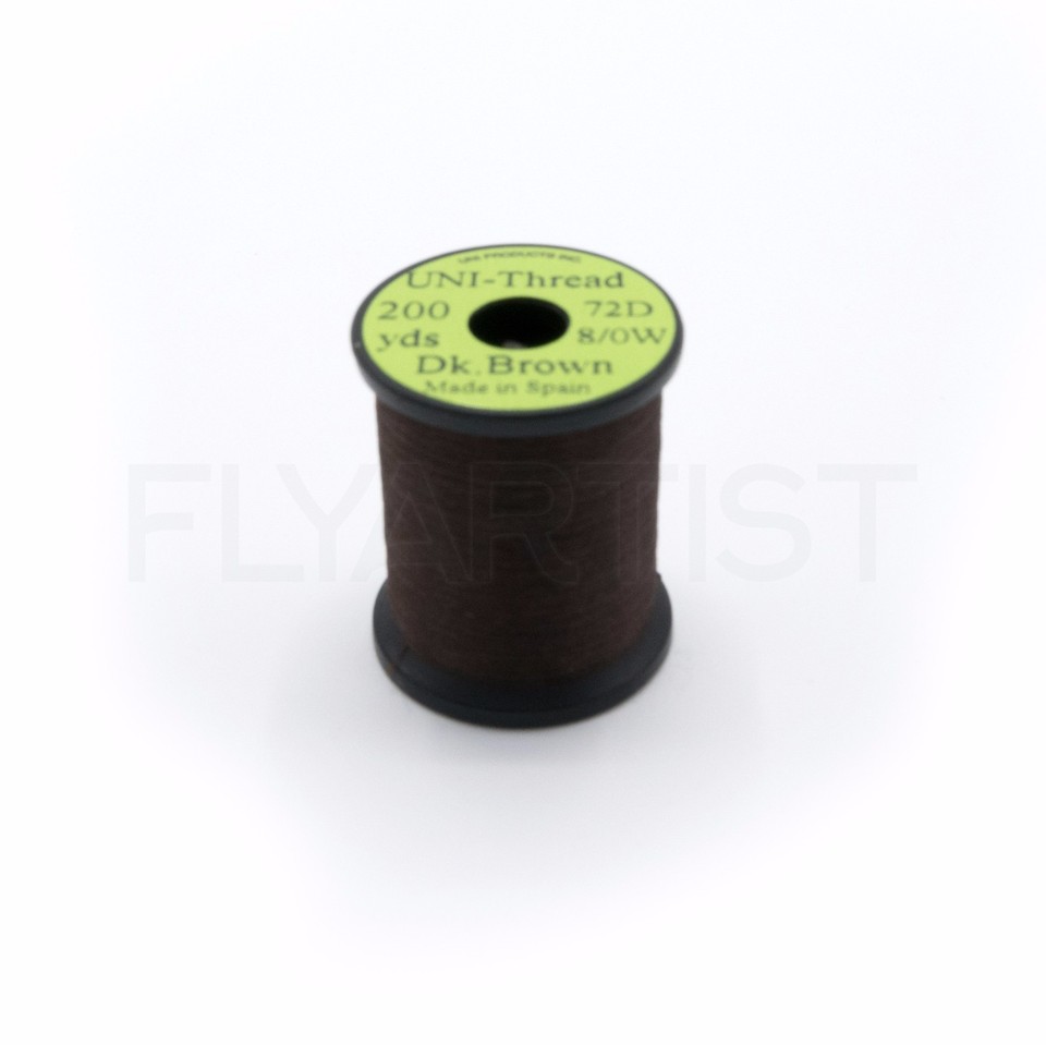 UNI THREAD 8/0 - Fly Tying & Jig Waxed Thread - 200 yd Spools in 20 ...