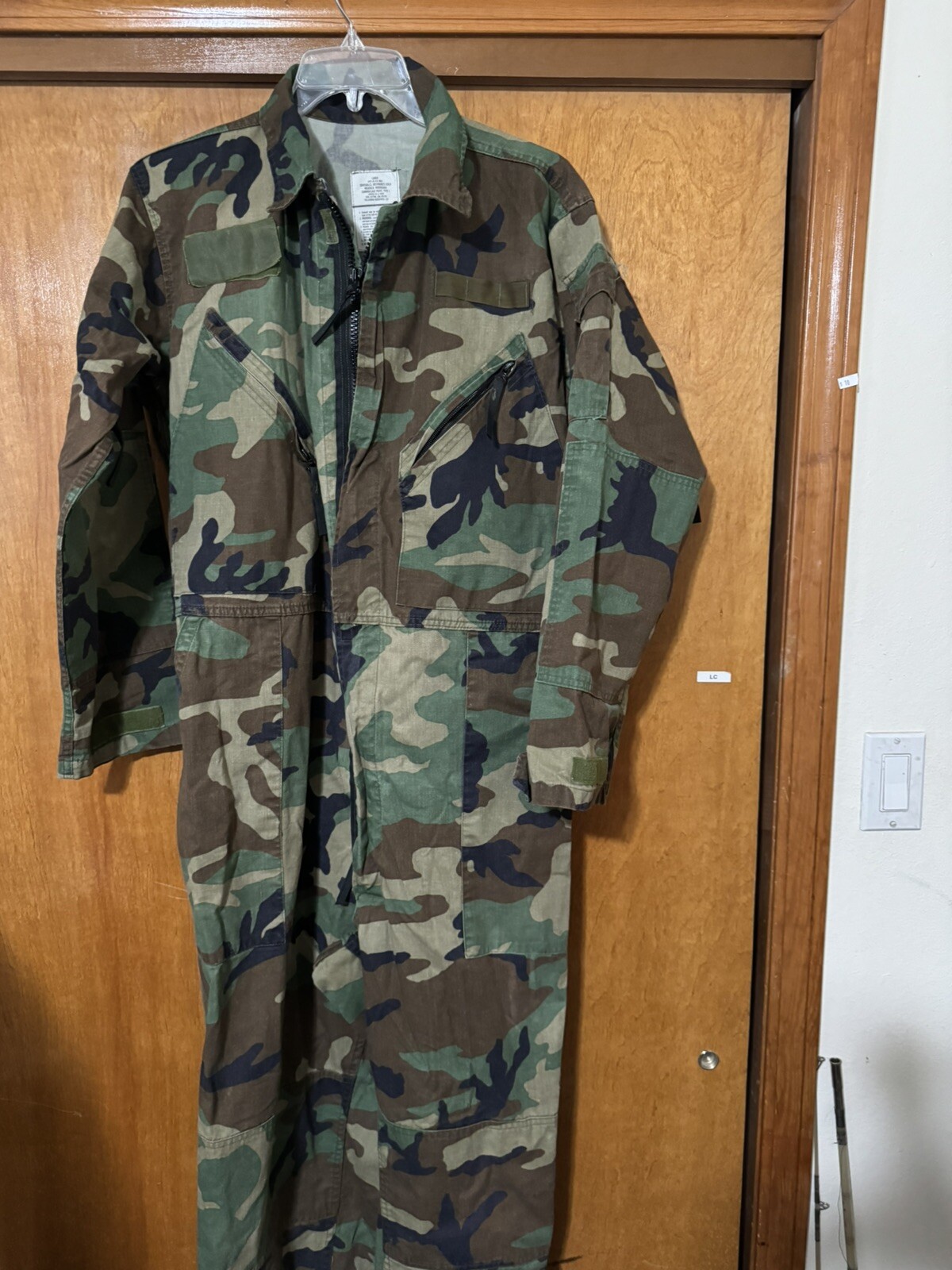 US MILITARY COVERALLS MECHANICS SIZE LARGE COLD WEATHER BDU WOODLAND ...