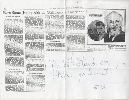 EZRA STONE ACTOR / DIRECTOR / HENRY ALDRICH ON RADIO SIGNED PAGE AUTOGRAPH | eBay