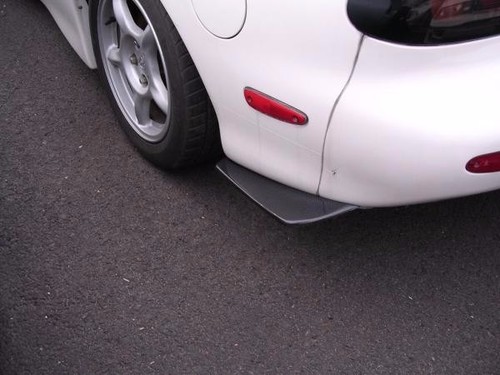 1993-2002 Mazda RX7 FD Carbon Fiber Canard Side Fin Lip Spoiler Left ...