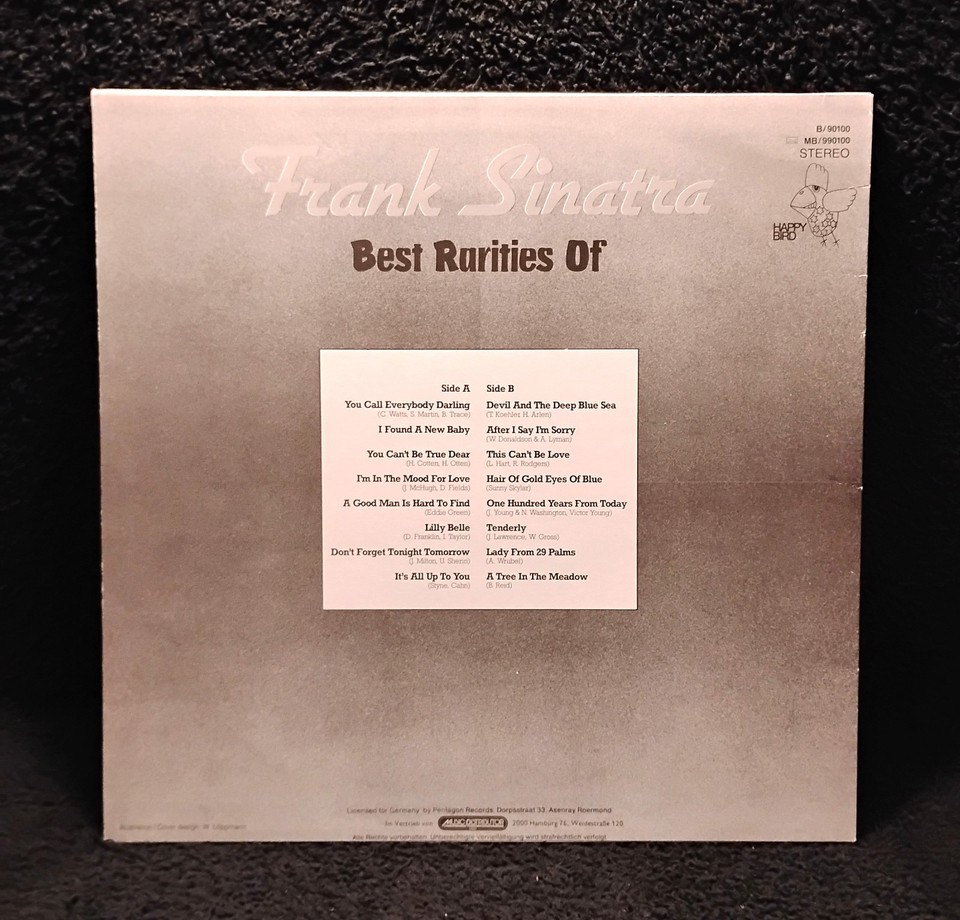 FRANK SINATRA "BEST RARITIES OF" (RARE NM GERMAN VINYL & COVER) | eBay